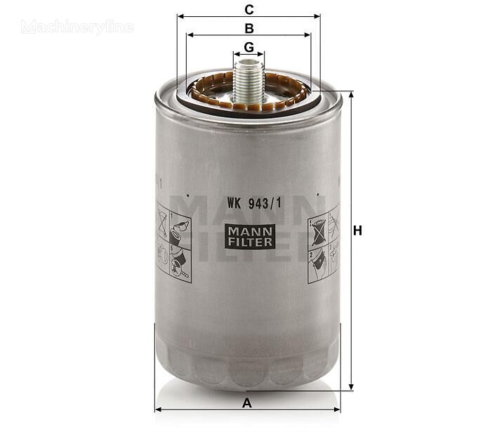 Mann-Filter WK943 filter za gorivo za autodizalice