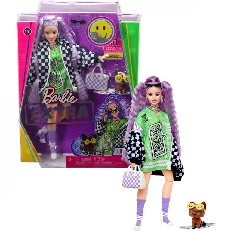 BARBIE LUTKA BARBIE EXTRA STYLING