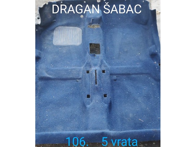 PEUGEOT 106 tepih za auto sa 5 vrata, plavi