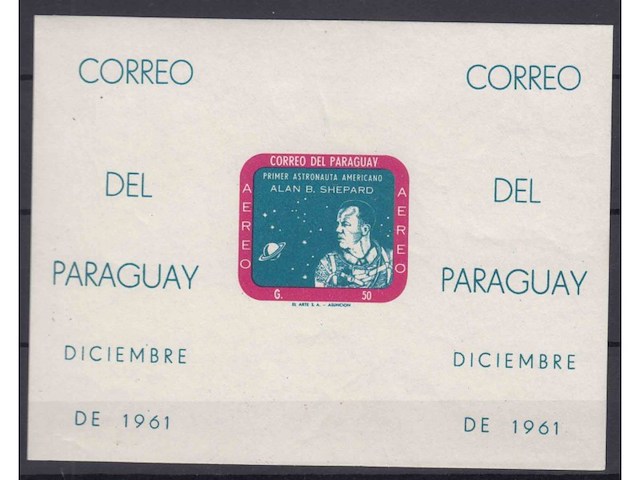 Paragvaj 1961 blok **