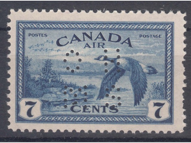 Kanada 1949 Ptice Porto perfin **