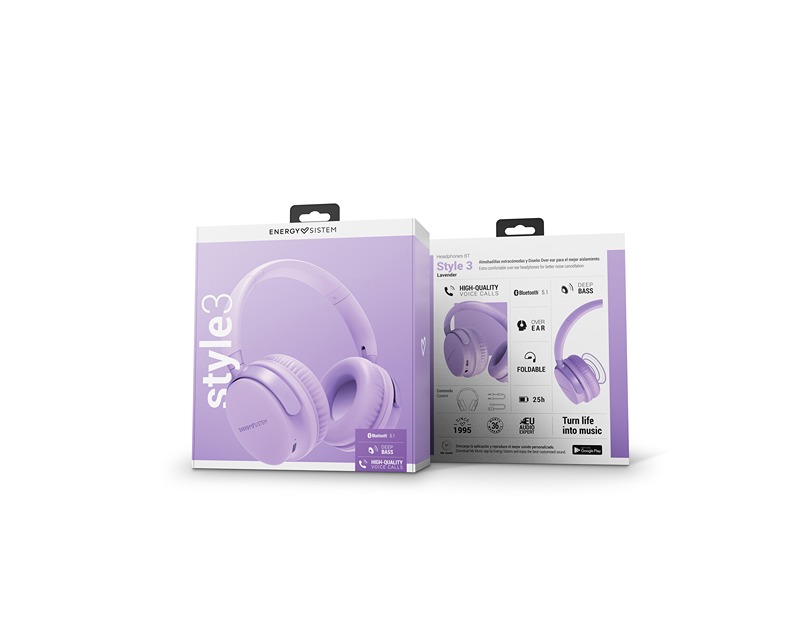 ENERGY SISTEM Style 3 Lavender bežične slušalice ljubičaste