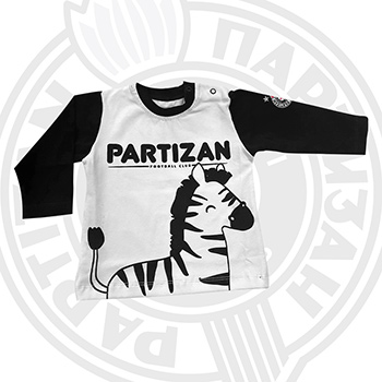 Bebi benkica sa dugim rukavima "Zebra" FK Partizan 3520