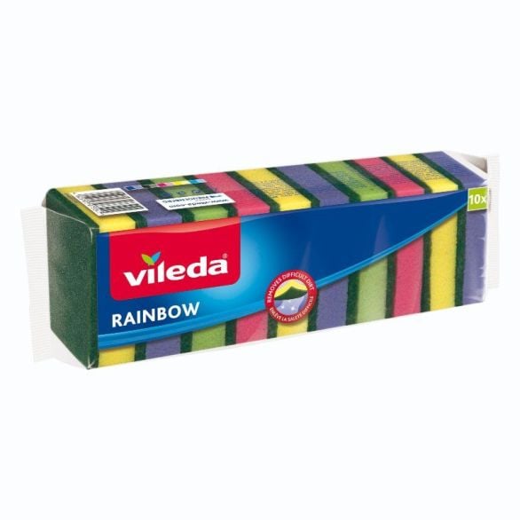 Sundjer VILEDA glitzi rainbow abraziv 10 kom