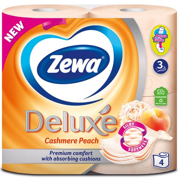 Toalet papir ZEWA Deluxe Peach breskva 4 komada