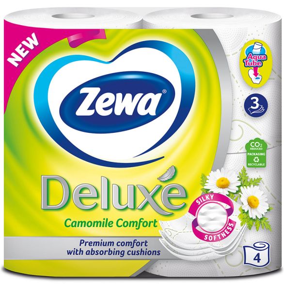 Toalet papir ZEWA Deluxe White Camomile 4 komada