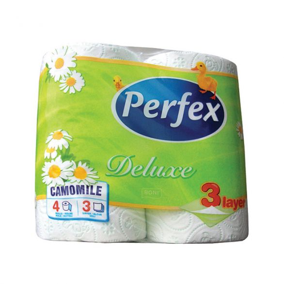 Toalet papir BONI PERFEX De Luxe Kamilica 3sl 4kom