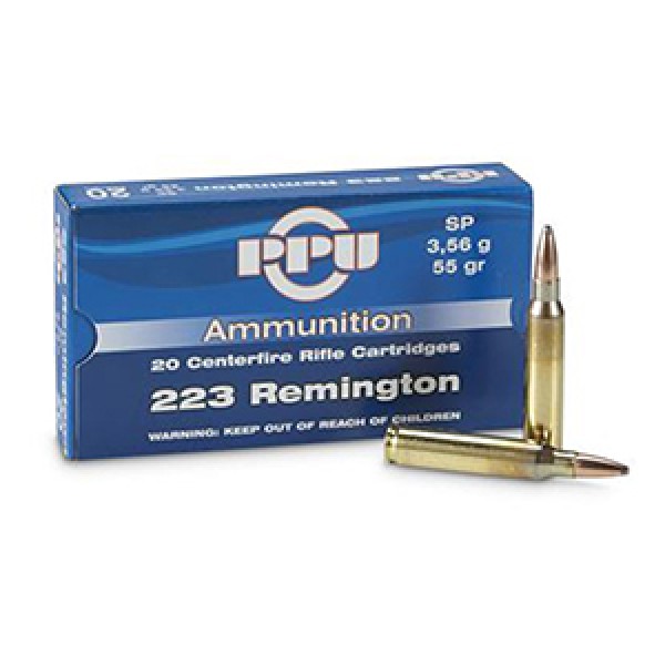 Karabinski metak PPU 223 Remington 3,56gr SP