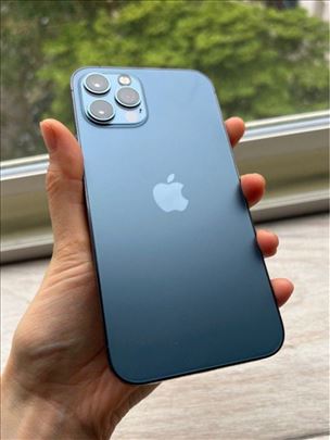 iPhone 12 Pro Pacific Blue 100% Helt