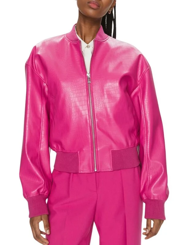 HUGO - Pink kroko ženska jakna