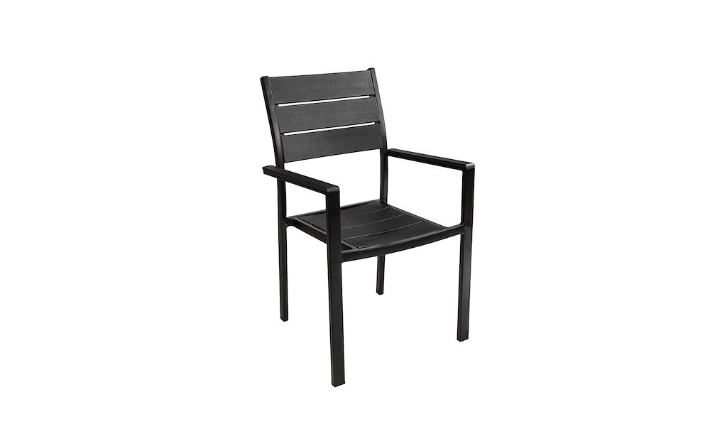 Canari stolica sa rukonaslonima 62x56x88 cm crna