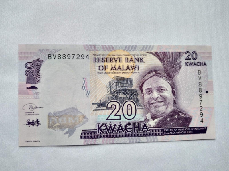 Malavi 20 kvacha,2019 god.UNC