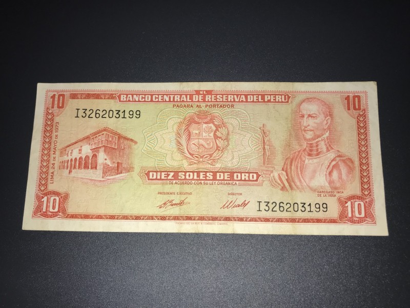 PERU 10 SOLES.1973.