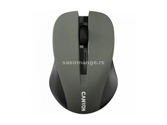 CANYON MW-1 2.4GHz wireless optical mouse with 4 buttons, DPI 800/1200/1600, Gray, 103.5*69.5*35m...