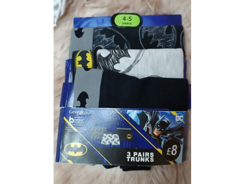 **GEORGE BATMAN SET 3 KOM BOKSERICE 4/5 GOD NOVO**