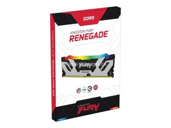 KINGSTON DIMM DDR5 24GB 6400MT/s KF564C32RSA-24 FURY Renegade Silver RGB XMP