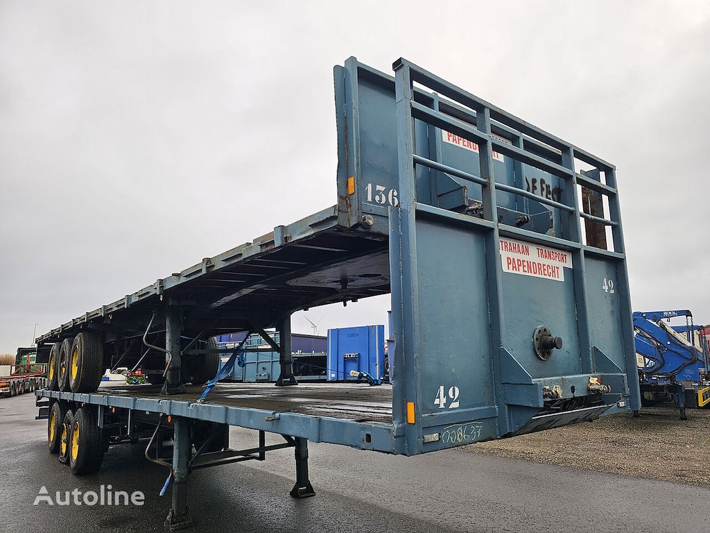 Groenewegen Dro-12-24 | 3 axle heavy duty | Steel suspension | Drum brakes. poluprikolica platforma