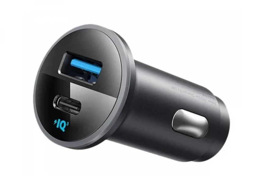 Anker autopunjač 52,5W Usb A+Type C crna
