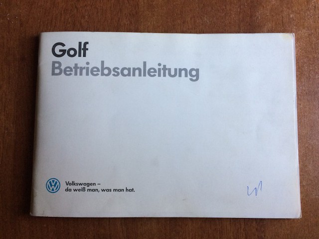 GOLF originalno uputstvo na nemačkom