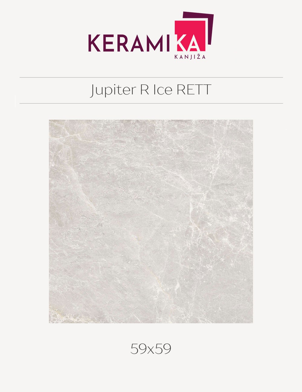 Keramika Kanjiža JUPITER R ICE 59X59 RETT