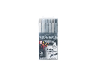 Sakura Koi Coloring Brush Pen markeri - 6 delni set (Markeri)