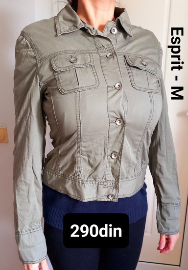 Esprit ženska jakna maslinasto zelena M/38