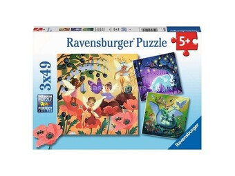 Ravensburger puzzle (slagalice) - Jednorog, zmaj I vila