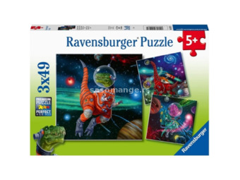 Ravensburger puzzle (slagalice) - Dinosaurusi u svemiru