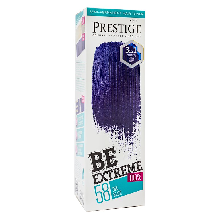 BE EXTREME HAIR TONER BR 58 INK BLUE