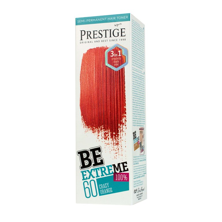 BE EXTREME HAIR TONER BR 60 CRAZY ORANGE