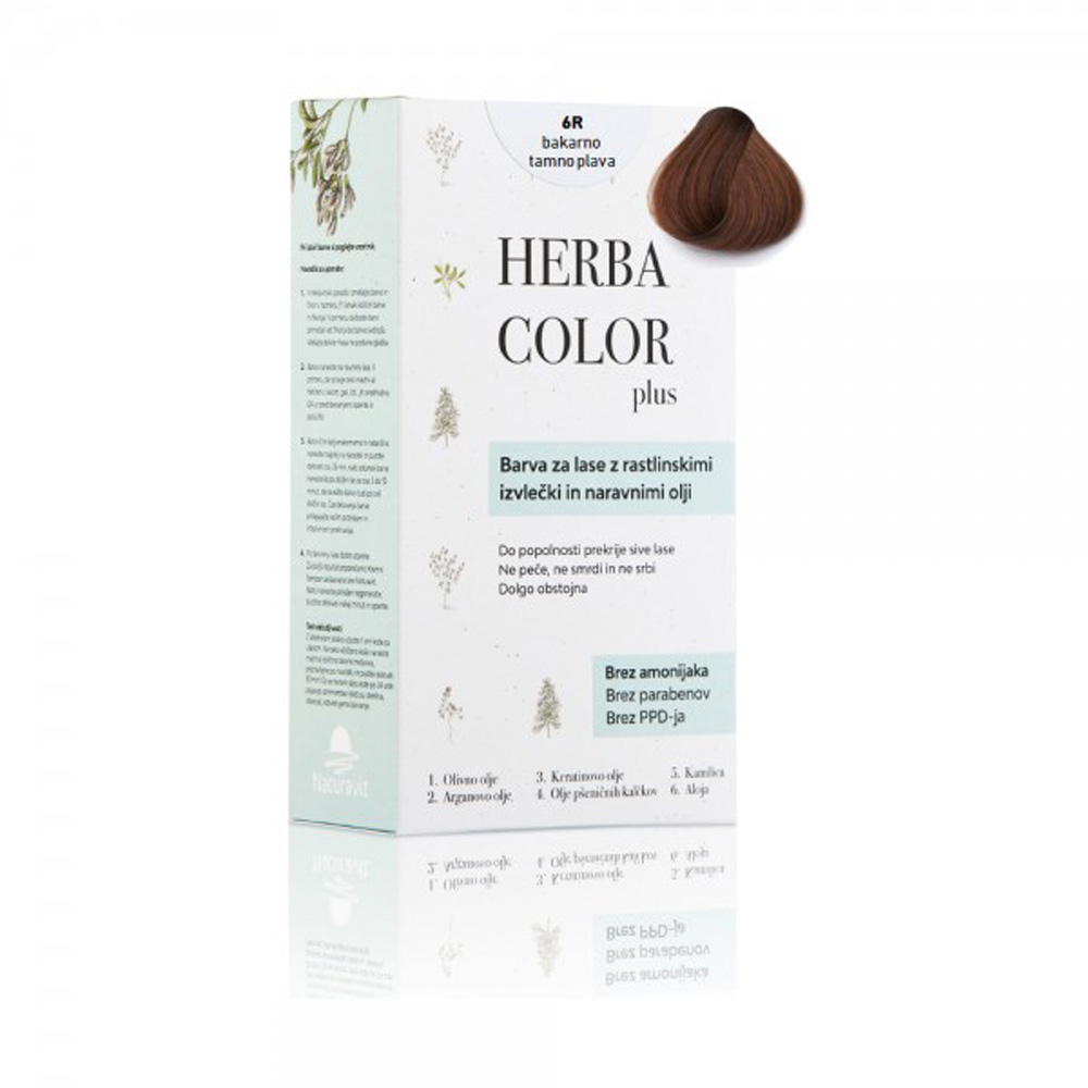 Herba Color plus 6R bakarno tamno plava