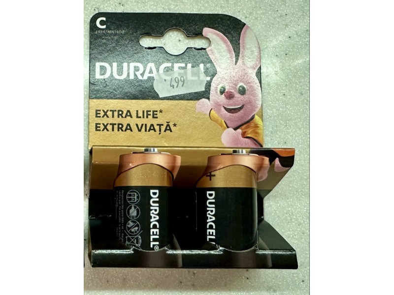 DURACELL baterije C 1.5V - nove