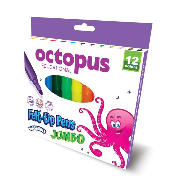 OCTOPUS Flomaster 12/1 vodoperiv jumbo unl-0374