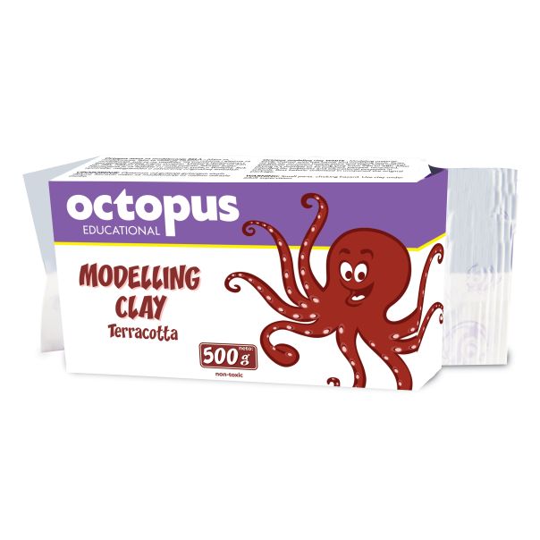 OCTOPUS Masa za modelovanje terakota 500g unl-1982