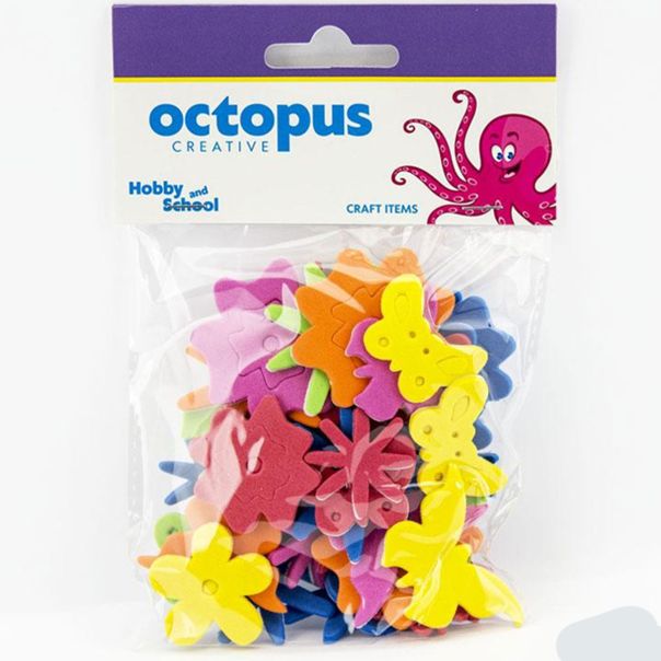 OCTOPUS Dekorativni set eva pena 30x20,45x45mm 40kom unl-0899