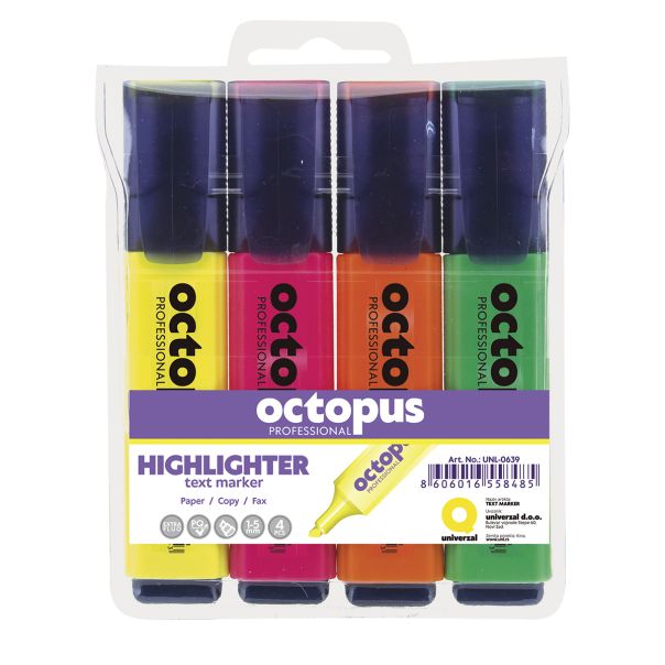 OCTOPUS Text marker 4/1 fluo unl-0639
