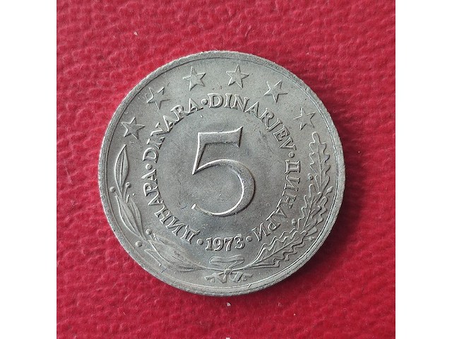 5 DINARA 1973