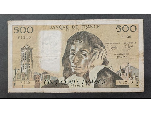500 FRANCS 1981