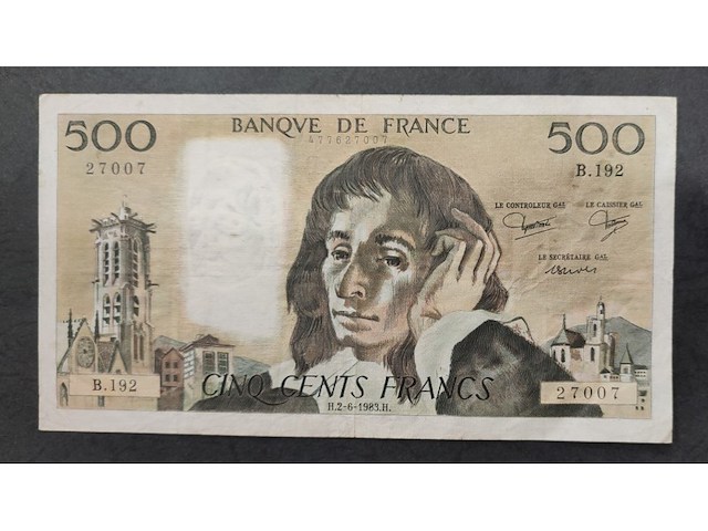 500 FRANCS 1983