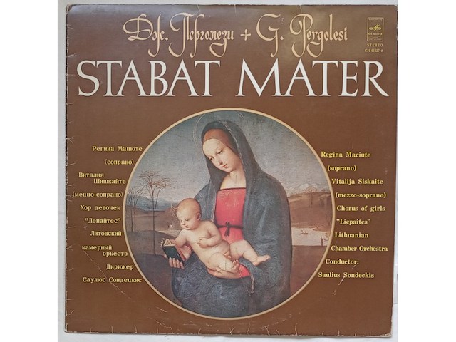 G. Pergolesi, R.Maclute, V.Siskaite - Stabat Mater