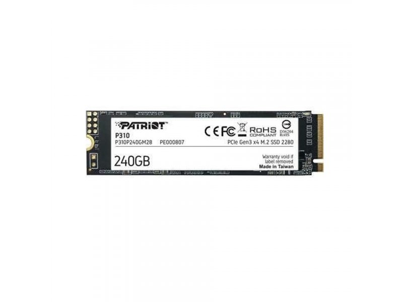 PATRIOT SSD M.2 NVMe 240GB Patriot P310 1700MBs/1000MBs P310P240GM28