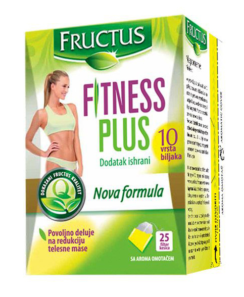Čaj Fitness Plus 25 filter kesica Fructus
