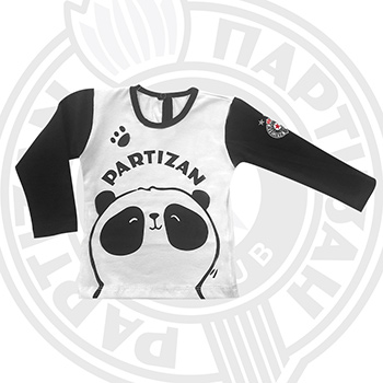 Bebi benkica sa dugim rukavima "Panda" FK Partizan 3521