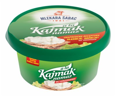 KAJMAK NAMAZ ALA MLEKARA SABAC 150G
KAJMAK NAMAZ ALA MLEKARA SABAC 150G