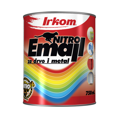 Nitro emajl Bela mat 0.75l