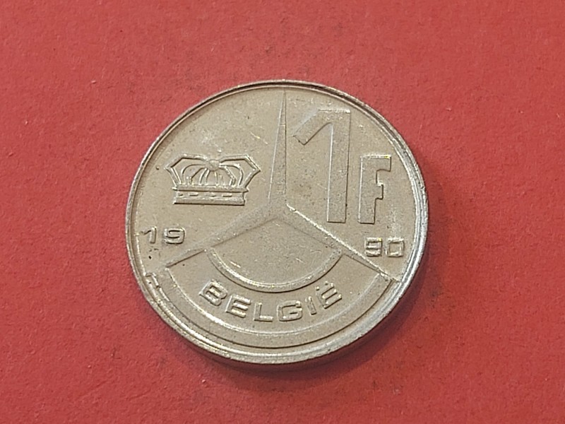 Belgija - 1 franc 1990 god