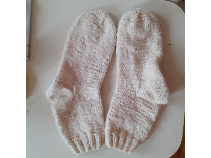 Vunene čarape muške br 45-46 ručni rad