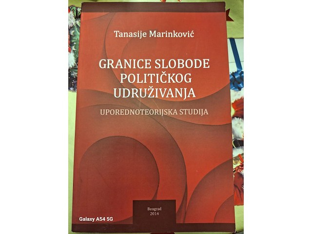 Granice slobode političkog udruživanja Tanasije Marinko