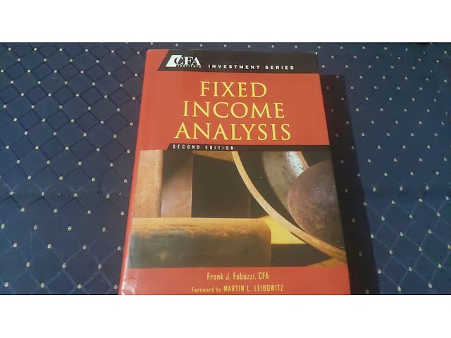 Fixed income analysis/F.Fabozzi