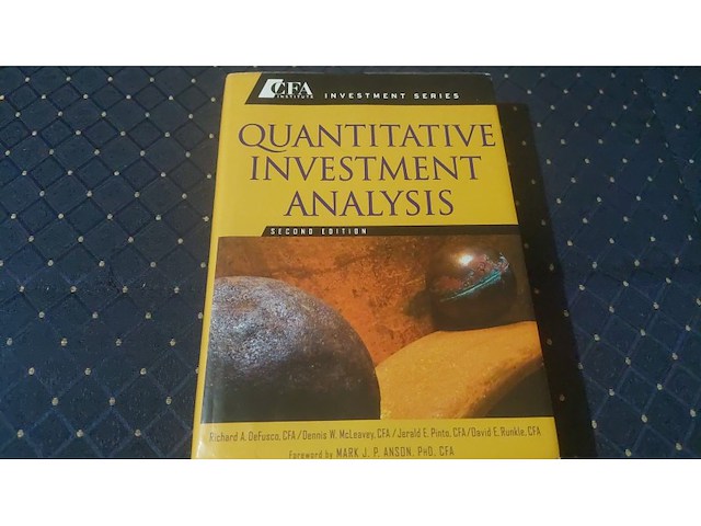 Quantitative investment analysis/R.DeFusco,D.McLeavey
